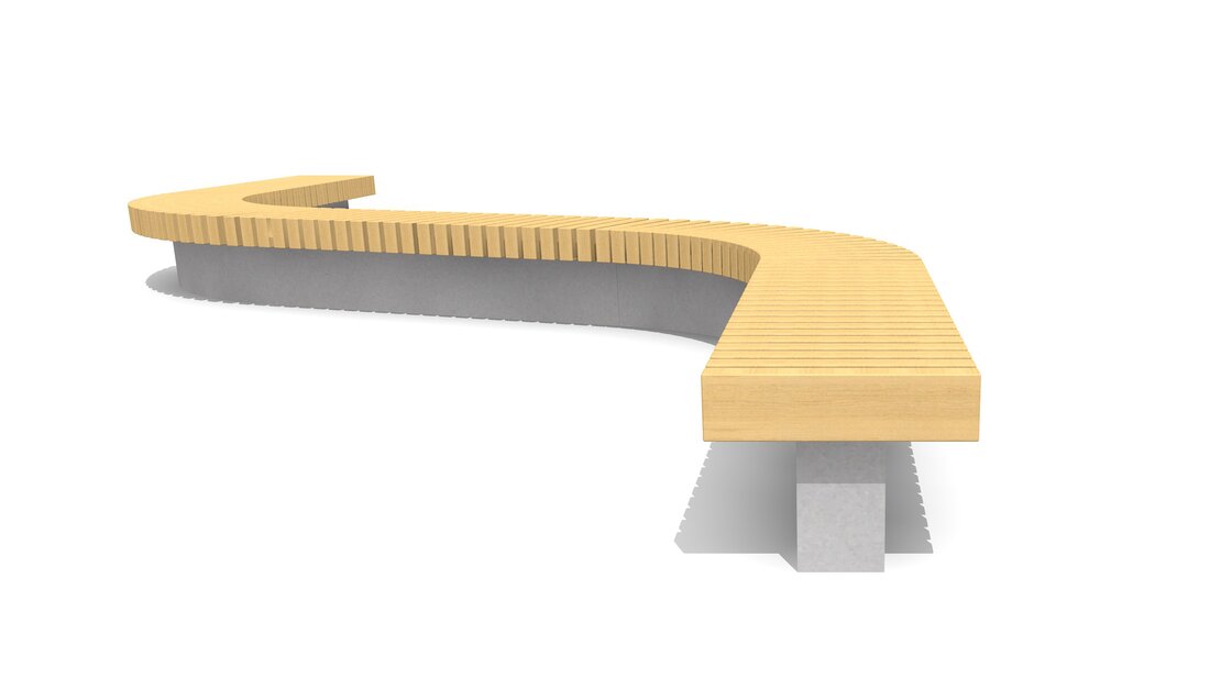 Forma Beton Bogenbank : Produkte - Parkmobiliar : Hinnen ...